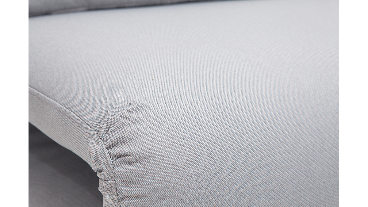 Chauffeuse convertible design gris clair 2 places SLEEPER - Miliboo