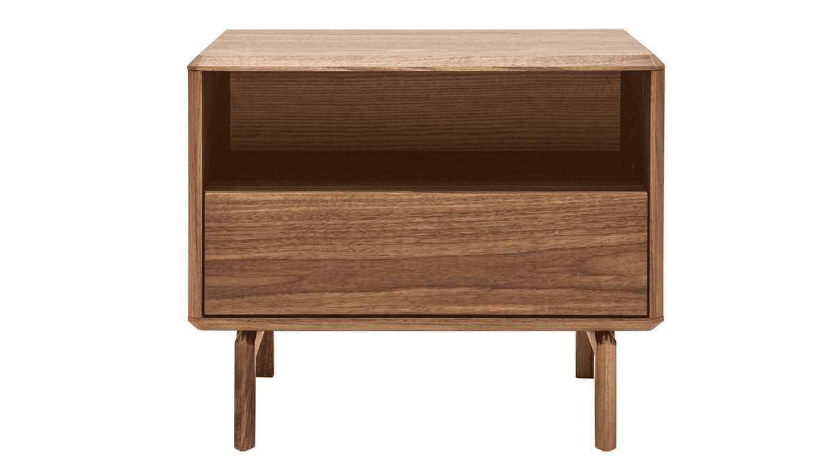Table Chevet Bois Foncé