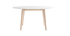 Table ovale blanche et bois clair L150 cm LEENA - Miliboo